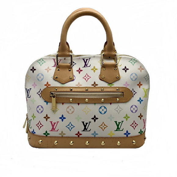 Louis Vuitton | Bags | Louis Vuitton Handbag White Alma Multicolor ...